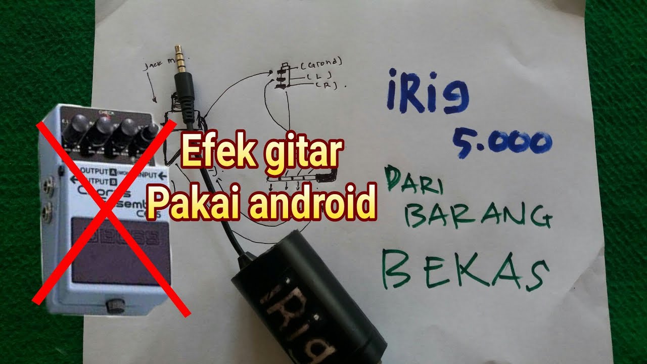 Membuat iRig android sendiri hanya 5.000| how to make i rig - YouTube