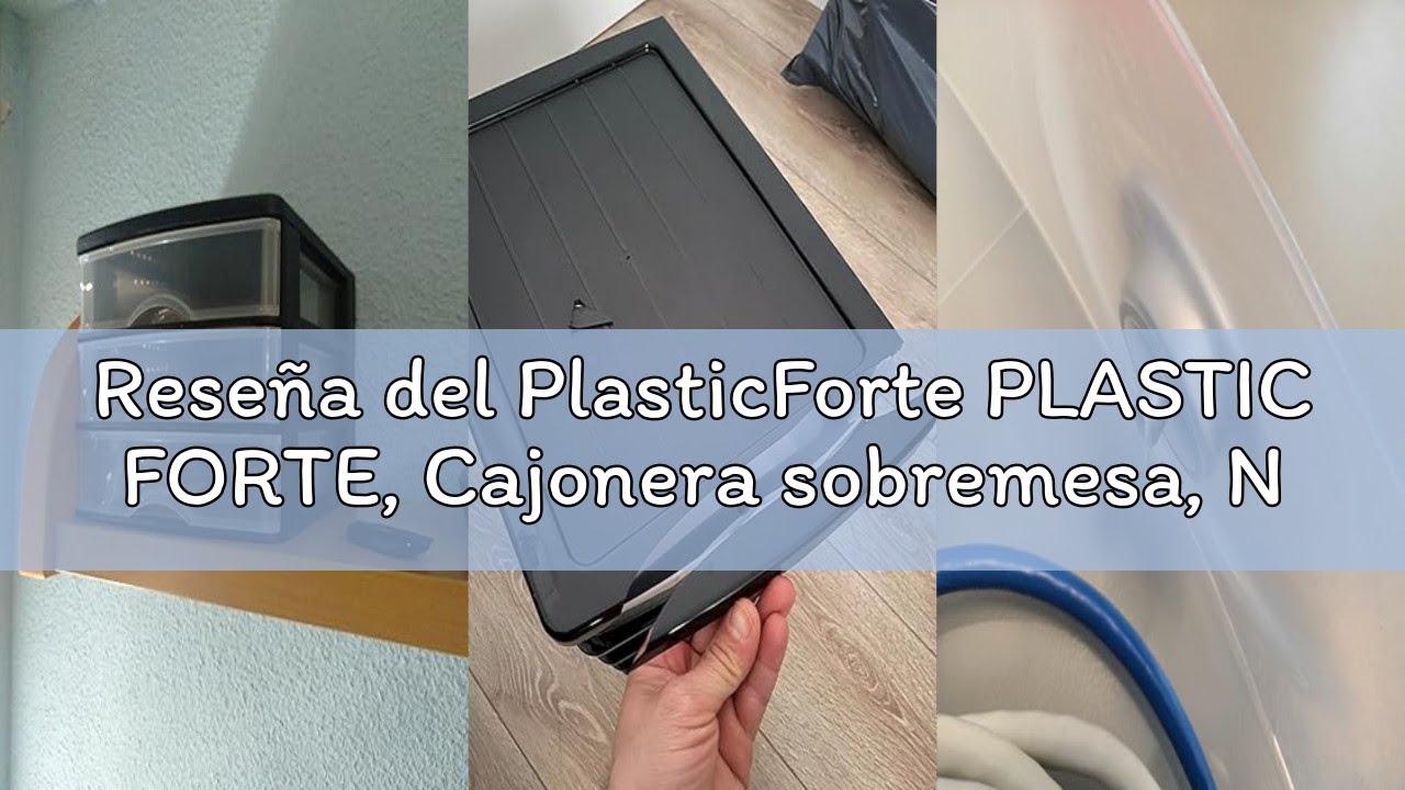 Reseña del PlasticForte PLASTIC FORTE, Cajonera sobremesa, Negro, 5 ...
