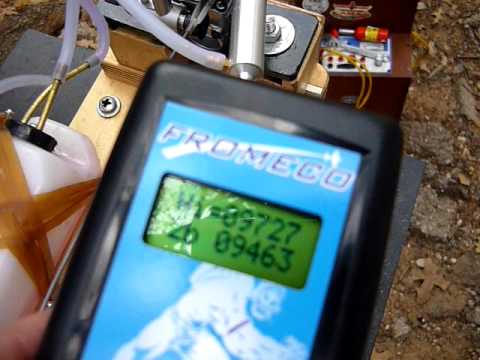 Saito FA 40 glow engine test stand run - YouTube