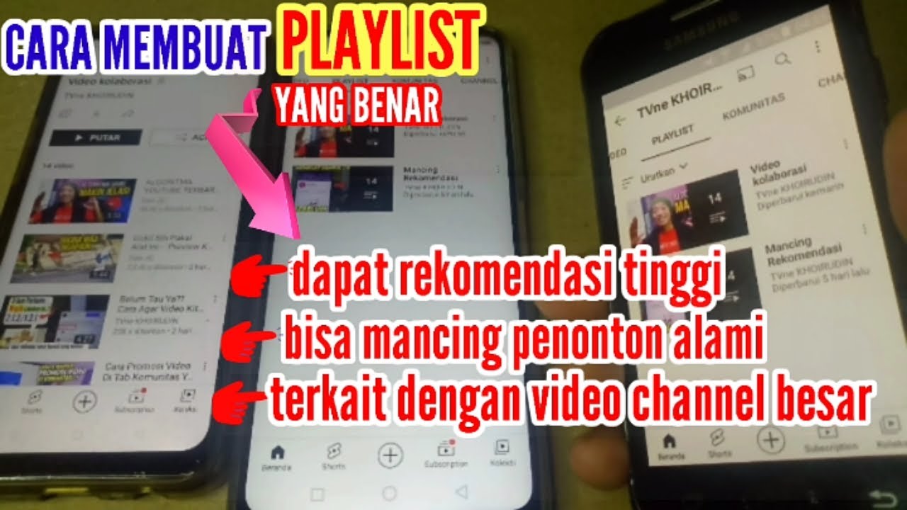 CARA MEMBUAT PLAYLIST YOUTUBE YANG BENAR AGAR DAPAT REKOMENDASI DAN ...