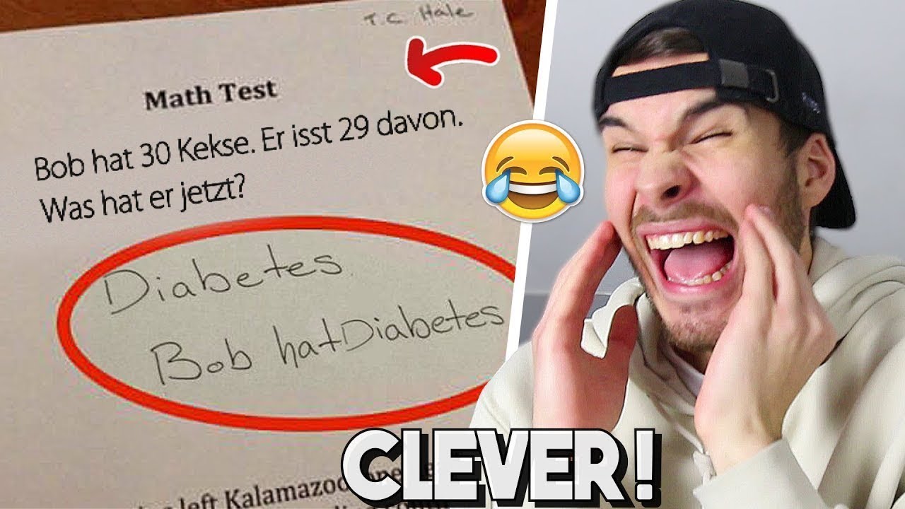 Die LUSTIGSTEN Antworten von SCHÜLERN in Tests! (ZU WITZIG) - YouTube