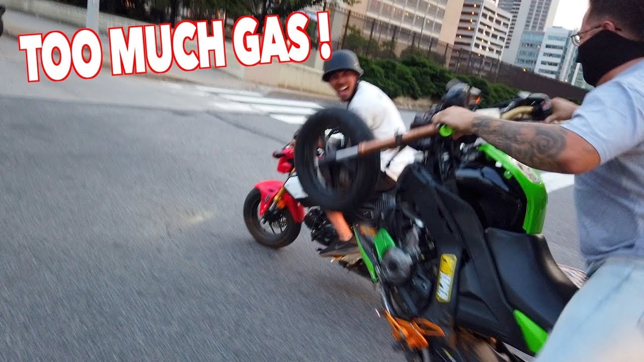 HE SLIPPED HIS GROM AT A RIDE OUT ! | BRAAP VLOGS - YouTube