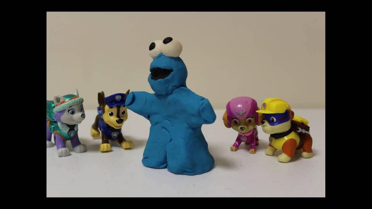 Cookie Monster Drives Car Stop Motion - YouTube