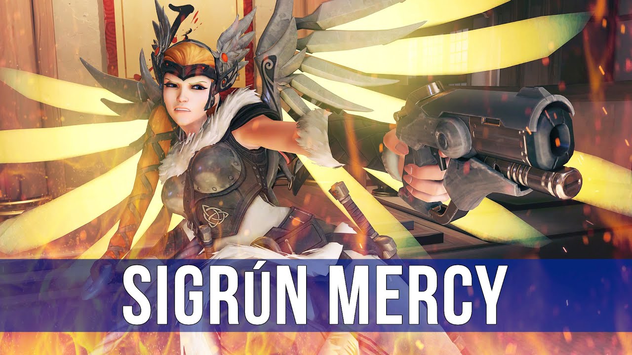 Overwatch: Sigrún Mercy Gameplay! (Mercy Play of the Game) - YouTube