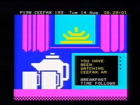 Tuesday 14th August 1984 BBC1 - Ceefax AM - Music - Start Up ...