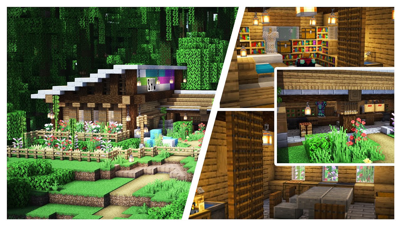 Epic Minecraft House Interior Design with Barn and Workshop, Tutorial ...