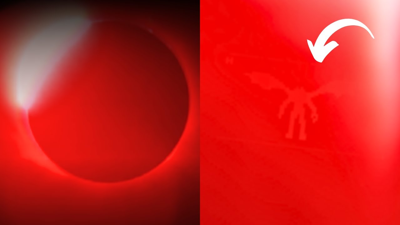 Solar Eclipse Unveils Terrifying Entity: Caught on Red Night Vision ...