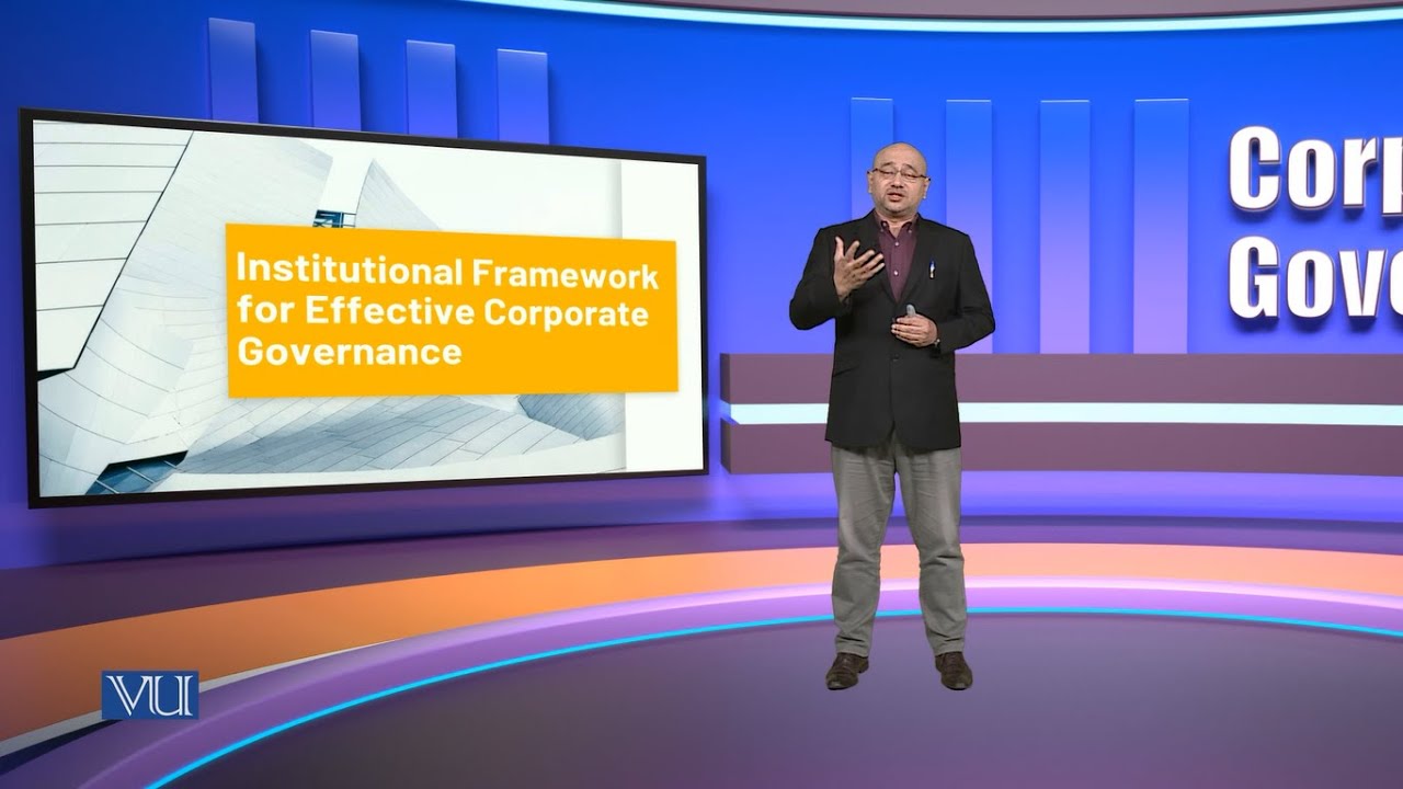 Institutional Framework for Effective Corporate Governance1 | Corporate ...