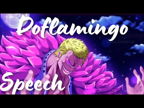 One Piece Doflamingo's Justice (DUB) - doflamingo's speech - YouTube