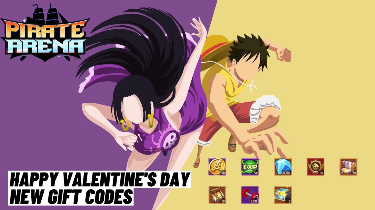 February 14 Valentine's Day 2 New Gift Codes Pirate Arena Mobile - YouTube