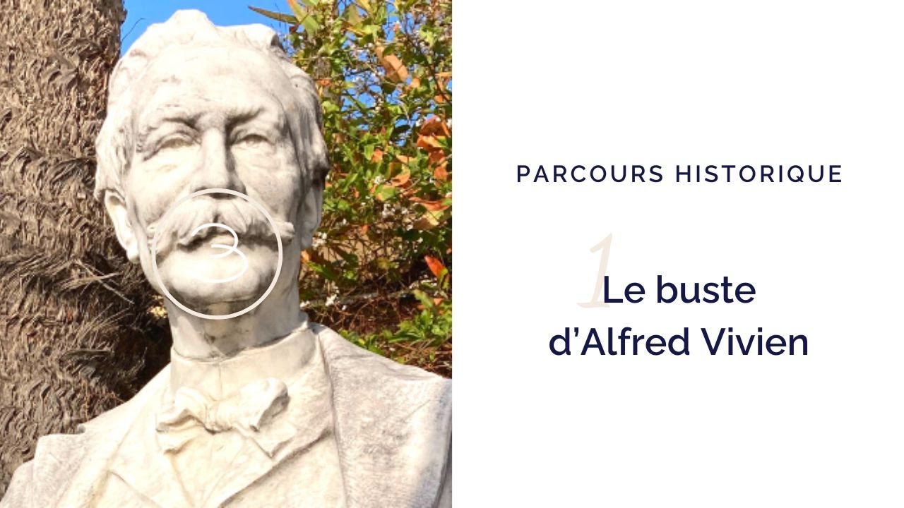 Parcours historique de Bandol : le buste d'Alfred Vivien - YouTube