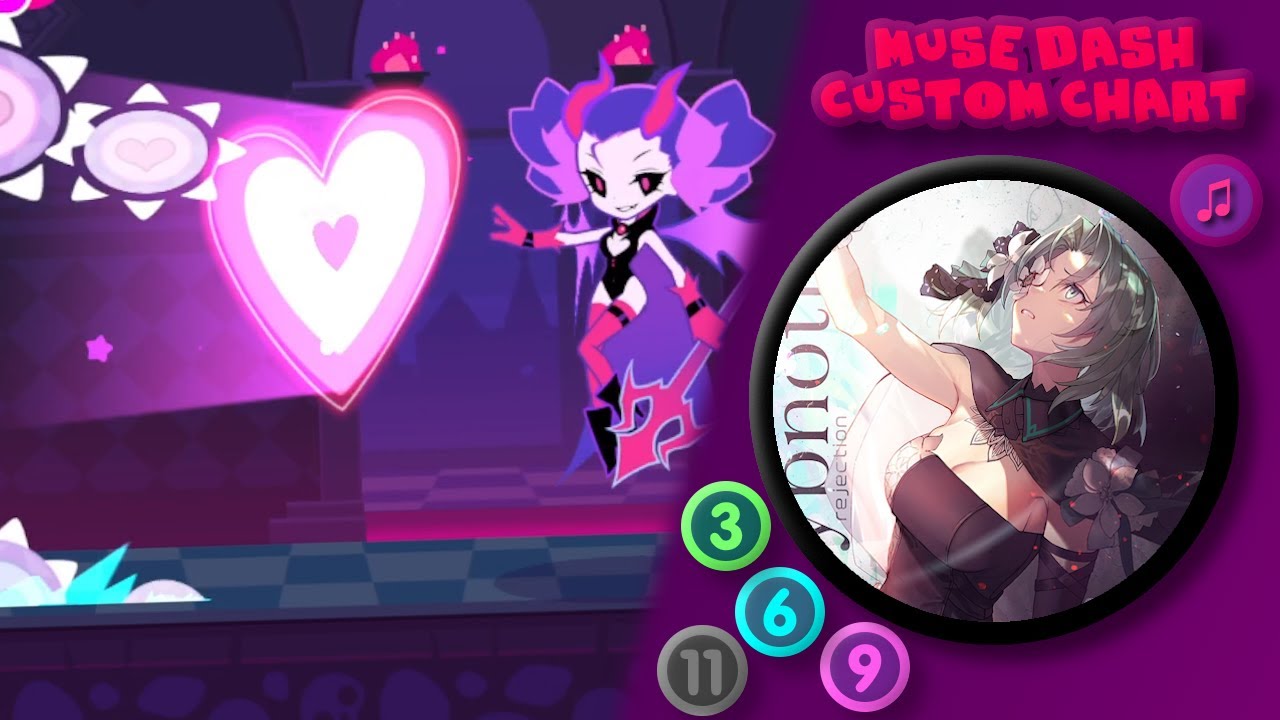 [Muse Dash Custom Chart] rejection - Hypnotize (Custom 11★) - YouTube