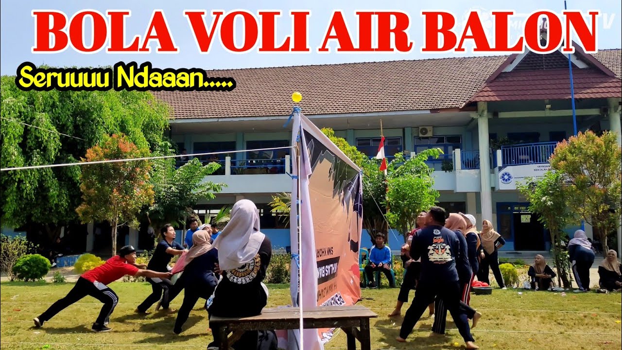 BOLA VOLI AIR‼️TEAM BAPAK RIBUT vs TEAM BAPAK BASUKI - YouTube