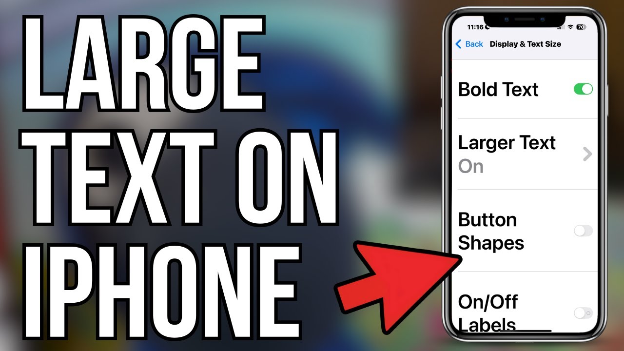 How to Get Larger Text Size on iPhone! (2025) - YouTube