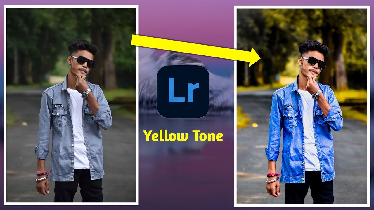Lightroom me yellow colour background edit kaise Karen || how to edit ...