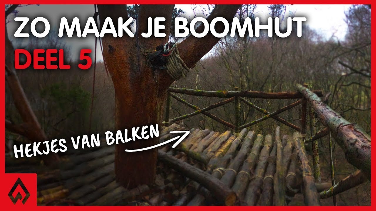 BOOMHUT MAKEN: Deel 5, Hekjes maken -- Dutch Outdoor Group - YouTube