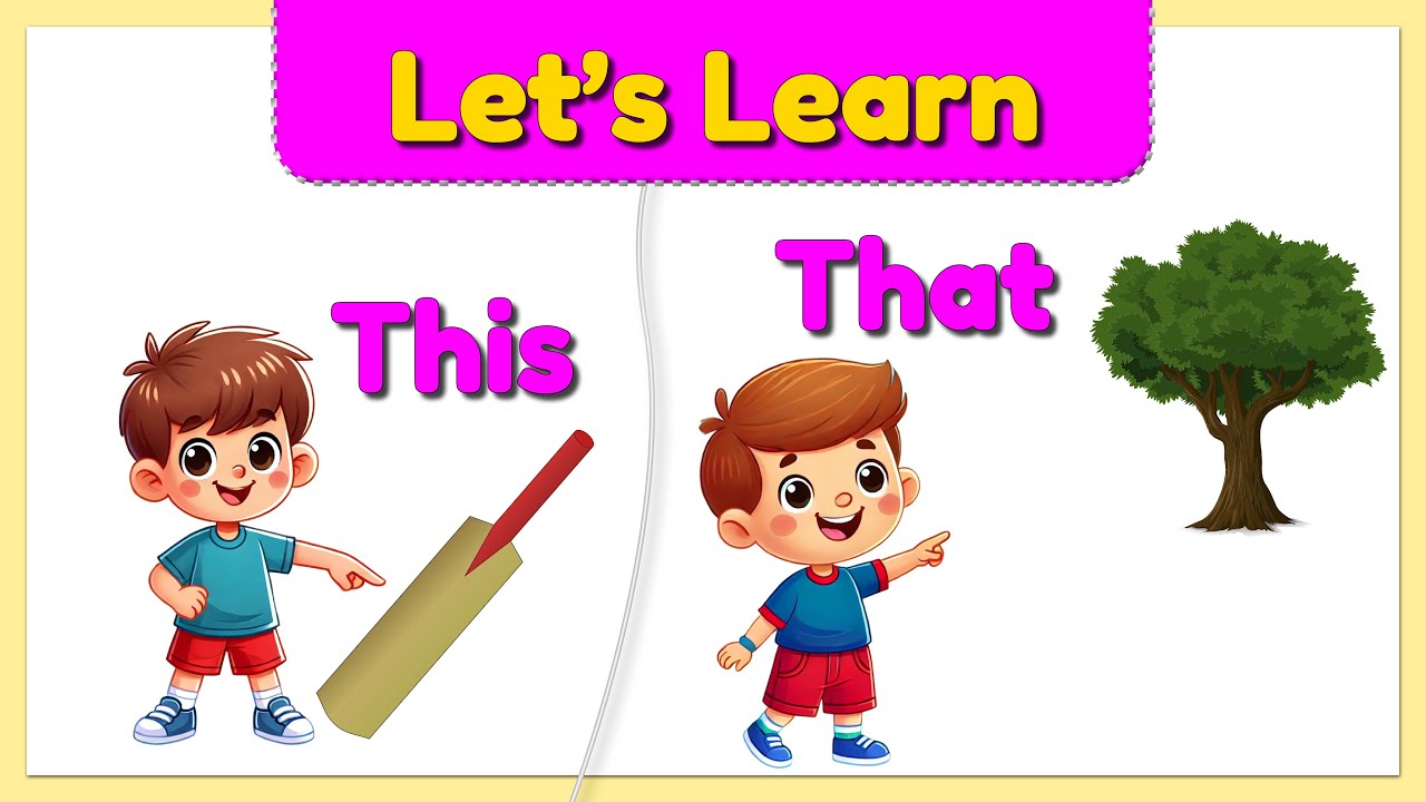Learn the Use of 'This' and 'That' | Basic English Grammar for Kids ...