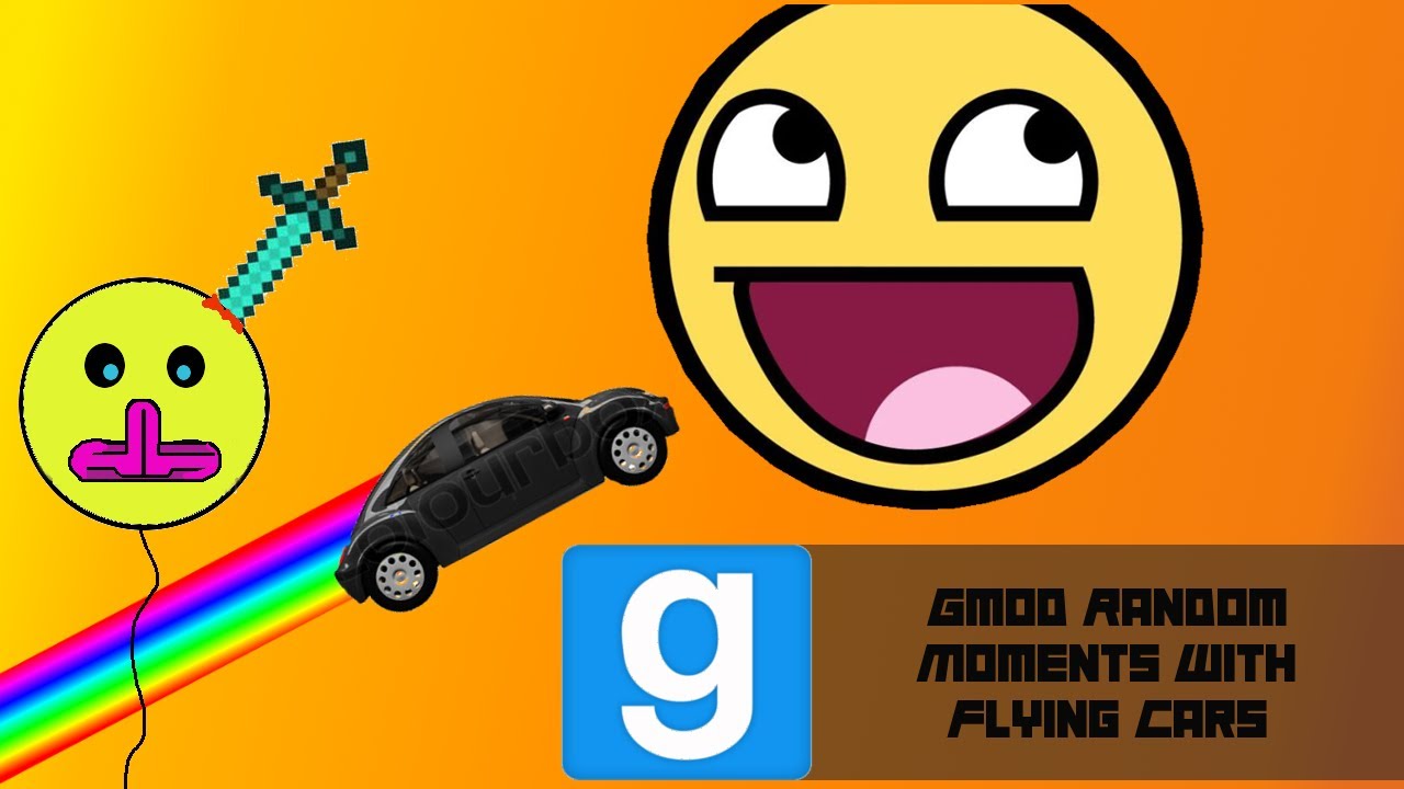 Random Gmod Fun With Flying Stuff - YouTube