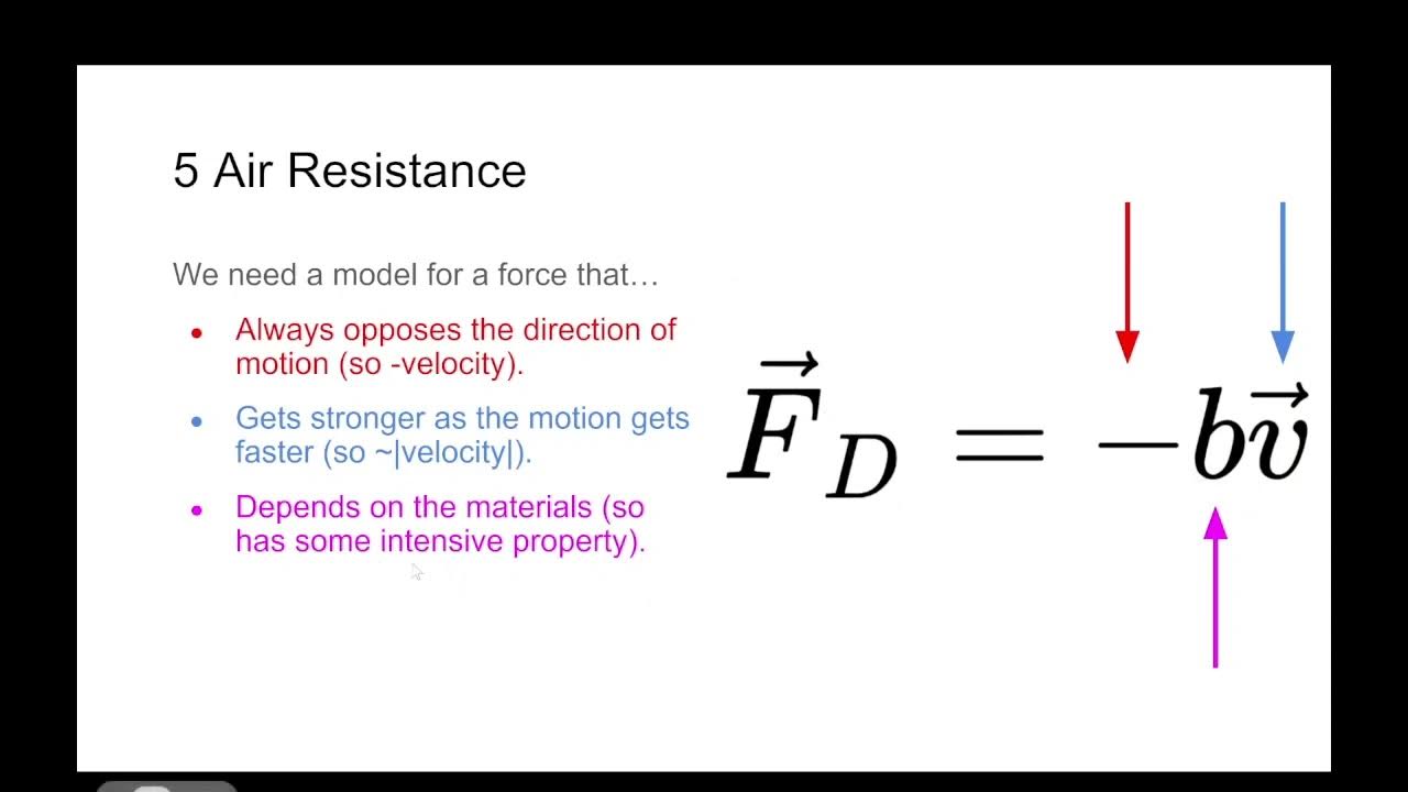 Drag Force (VPython for Physics 1) - YouTube