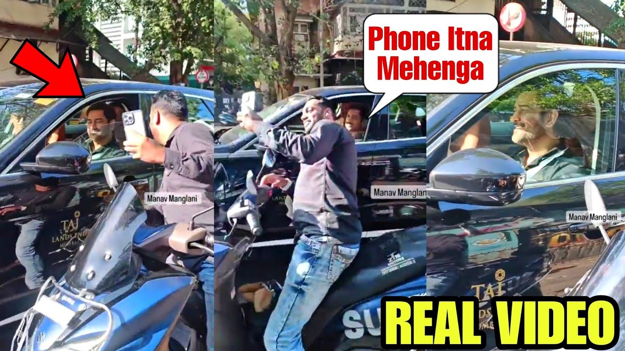 Fan Meet Ms Dhoni At Mumbai Hospital Road And Dhoni Fun With His Fan ...