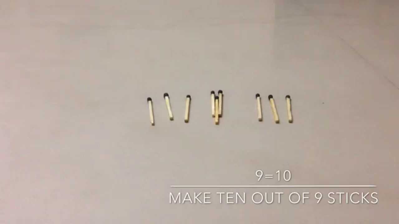 Stopmotion | make 10 out of 9 sticks - YouTube