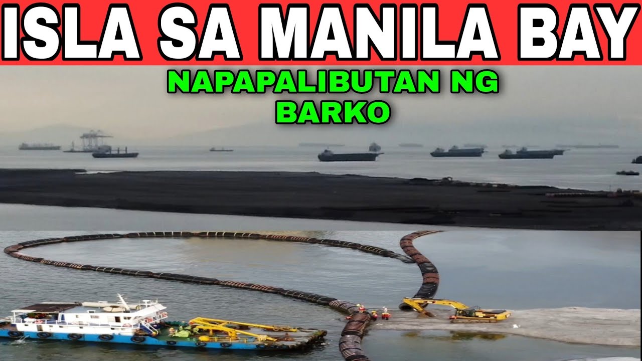 HALA ISLA SA MANILA BAY NAPAPALIGIRAN NG MGA BARKO - YouTube