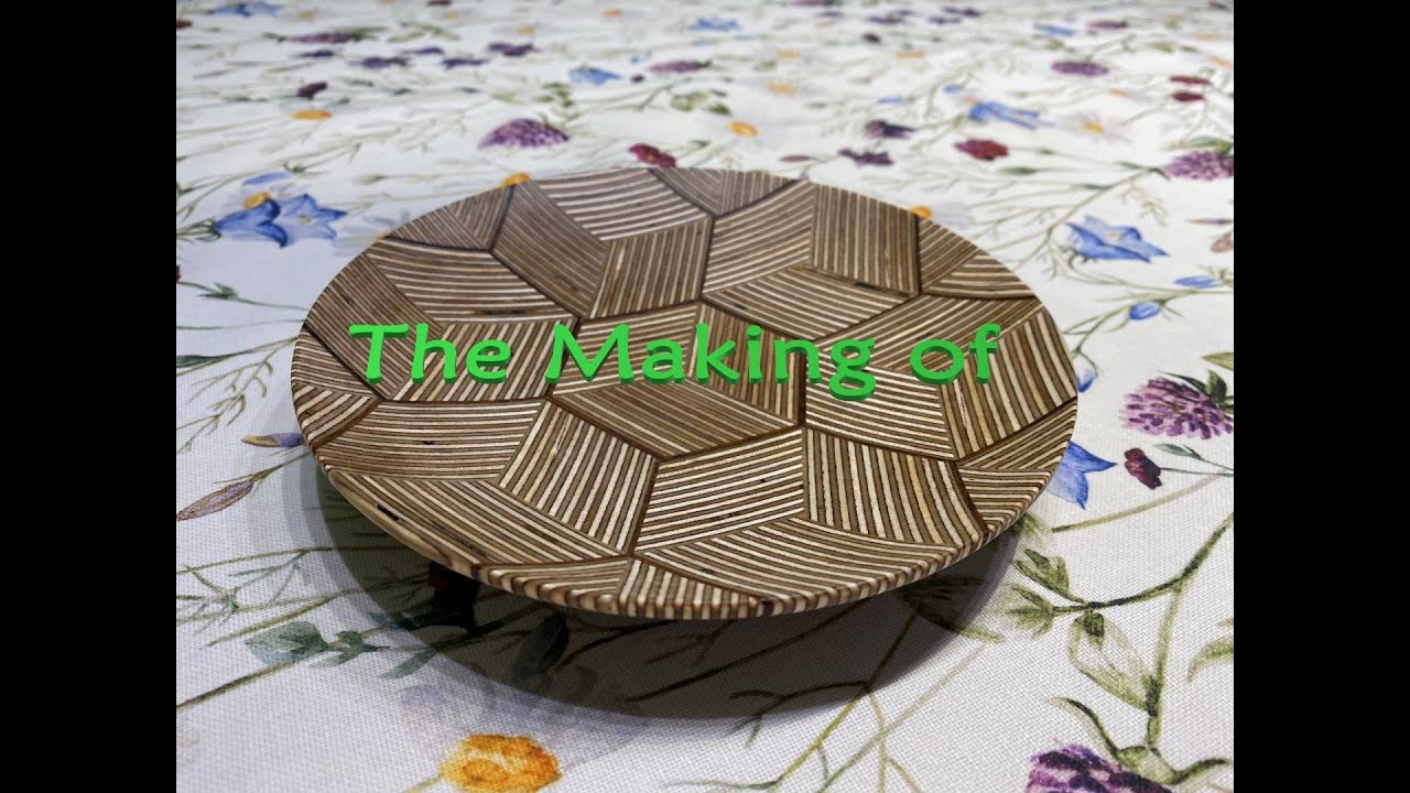 The Making of a Hexagon Plywood Platter - YouTube