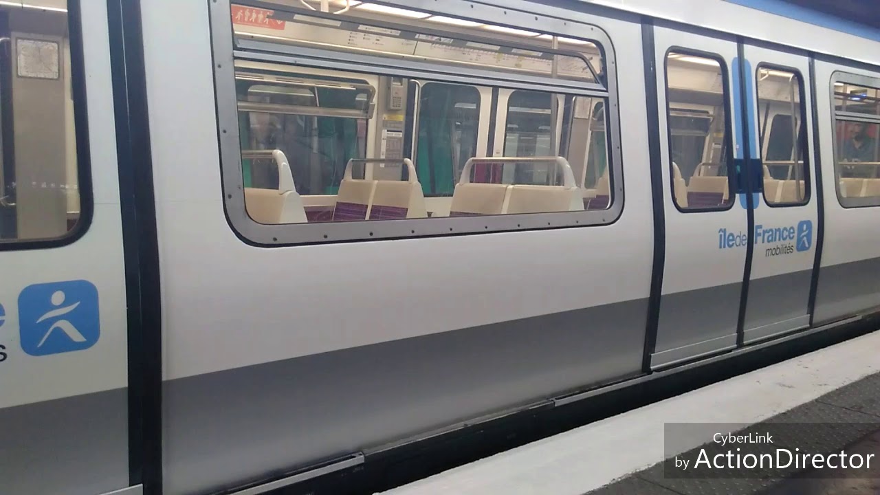 Ligne 7 : Départ du MF 77 IDFM au Terminus de la Station Villejuif ...