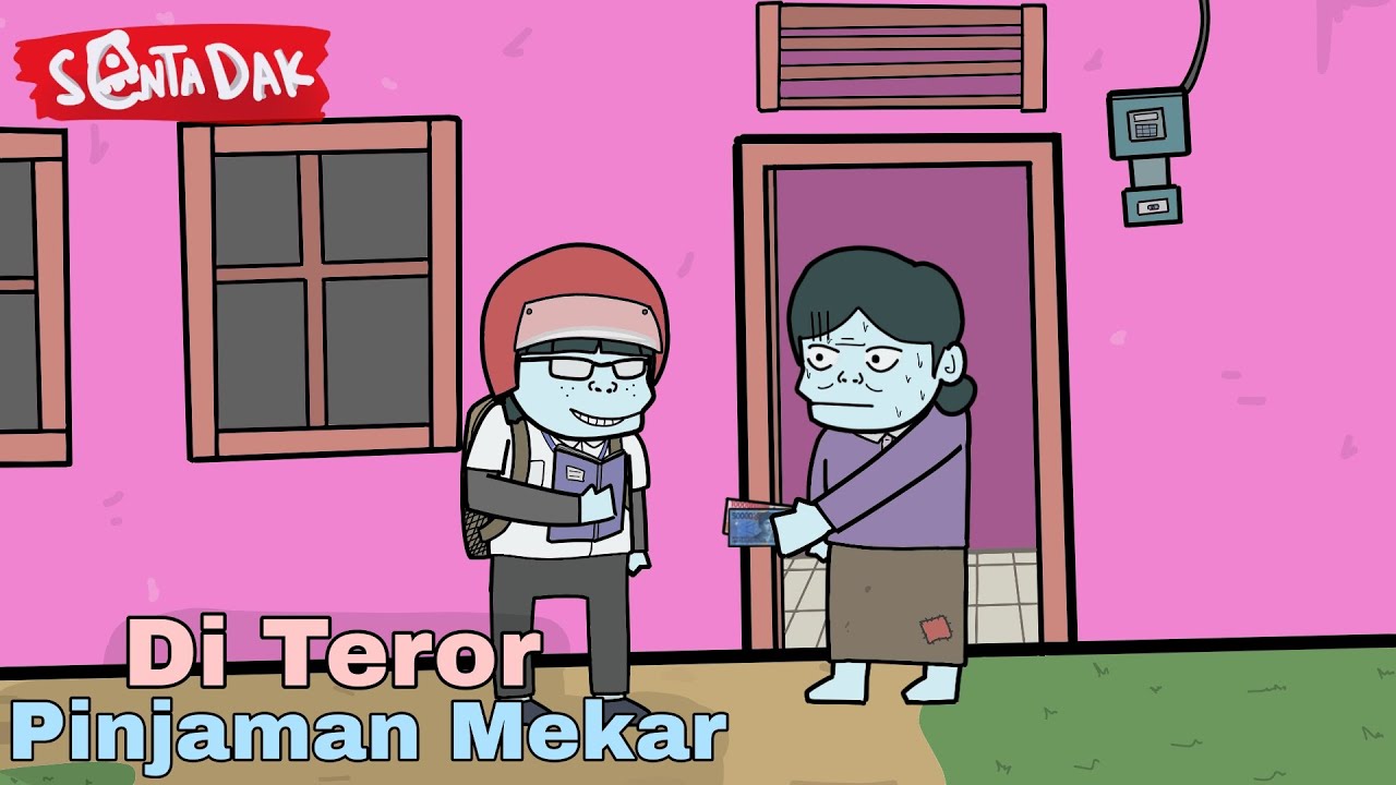 Kebiasaan Ketika Minjam Duit Ke Bank Mekar (Animasi Sentadak) - YouTube