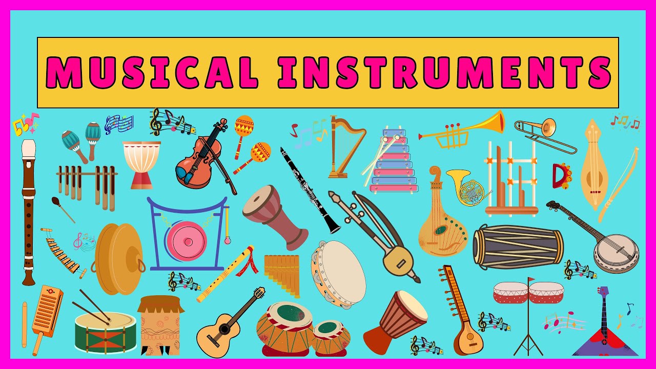 Musical Instruments Vocabulary || Learn Different musical instruments ...