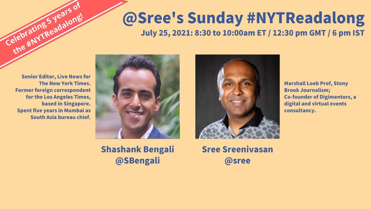#NYTReadalong | Shashank Bengali (Senior Editor, Live News; The New ...