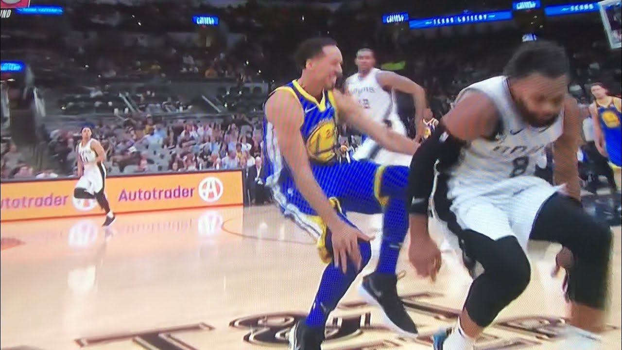 Shaun Livingston hurts his ankle! 2018 playoffs - YouTube