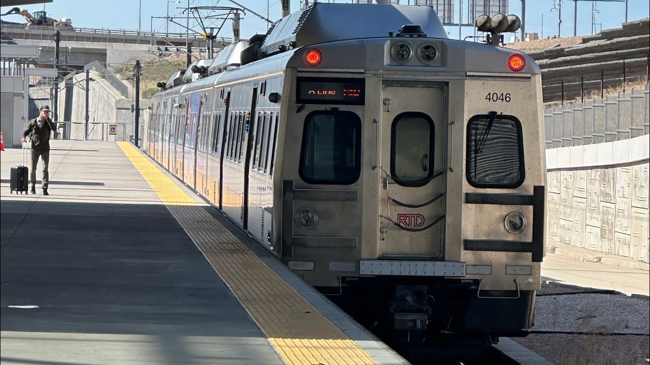 Denver RTD Commuter rail A full ride - YouTube