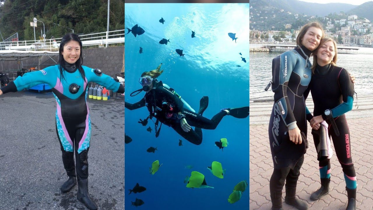 Impressive & unique & significant scuba diving dresses - YouTube