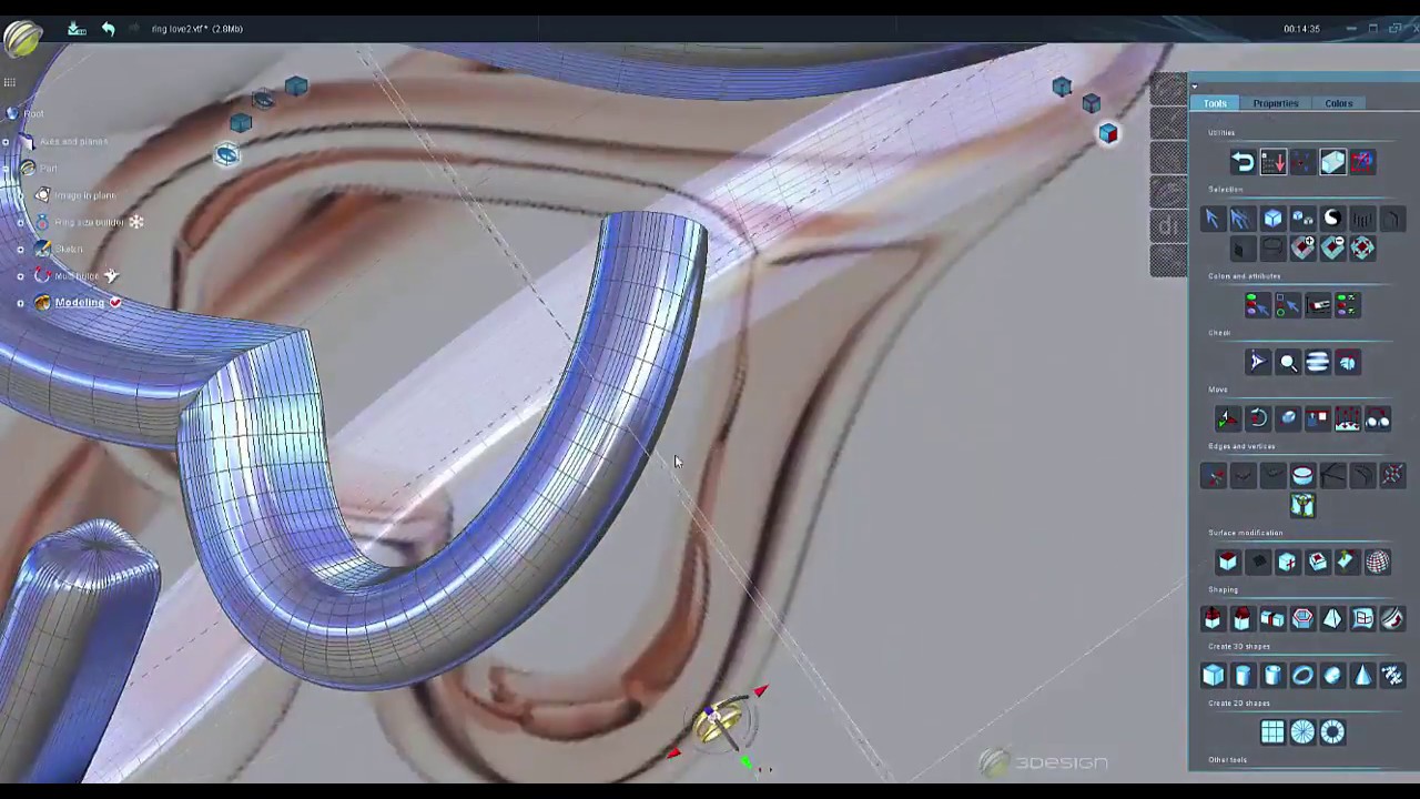 Design ring with tool sweeping wizard and 3Shaper 3Design - YouTube