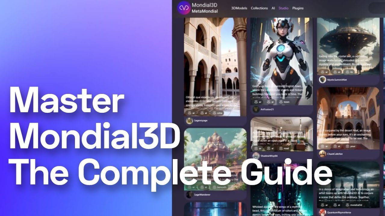 Mastering Mondial3D: Your Ultimate Guide to Navigating and Creating with Mondial3D.com - YouTube