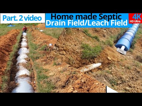 How to use Plastic Barrel for Septic Leach Field/Drain Field Home made ...