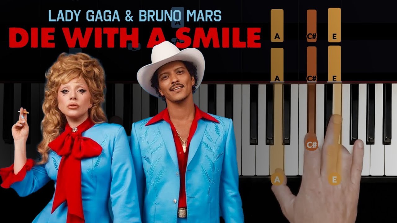 Lady Gaga, Bruno Mars - Die With A Smile (Official Piano Tutorial ...