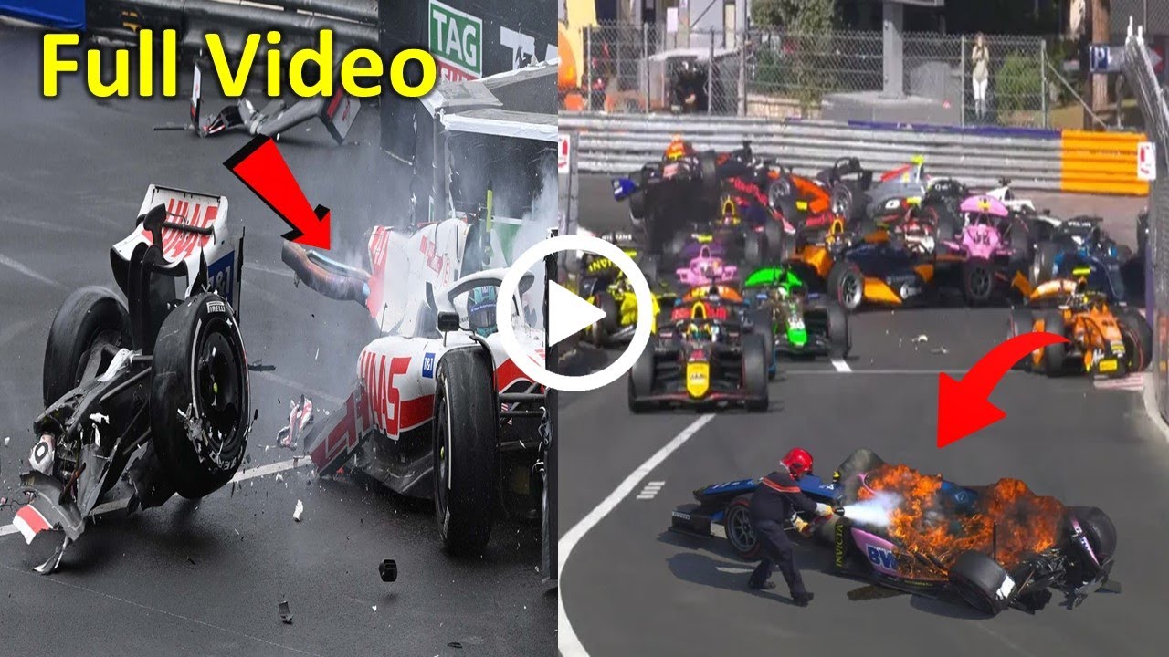 Monaco F2 Crash Video | Monaco GP 2025 | Monaco F2 Crash | Alex Dunne ...