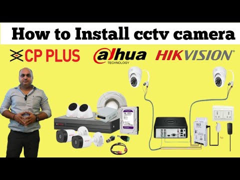 How to install cctv camera | complete course of cctv installation ...