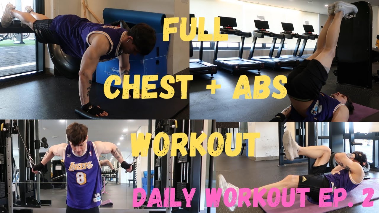 💪 Chest + Abs Power-Up Full Workout | Follow Along at the Gym! | Daily ...