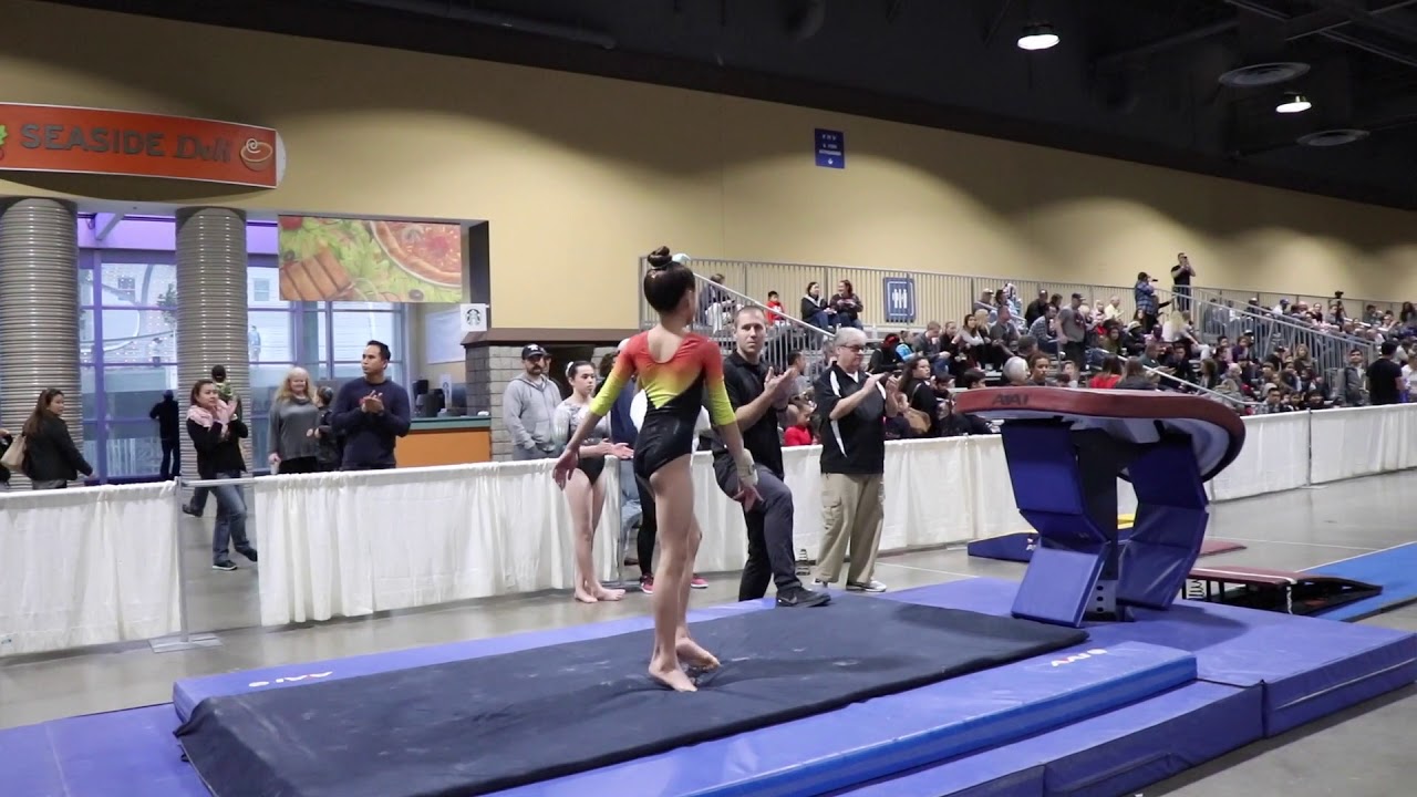Kaitlyn Tran 2nd Place Vault Long Beach Open 2018 Wildfire Gymnast ...