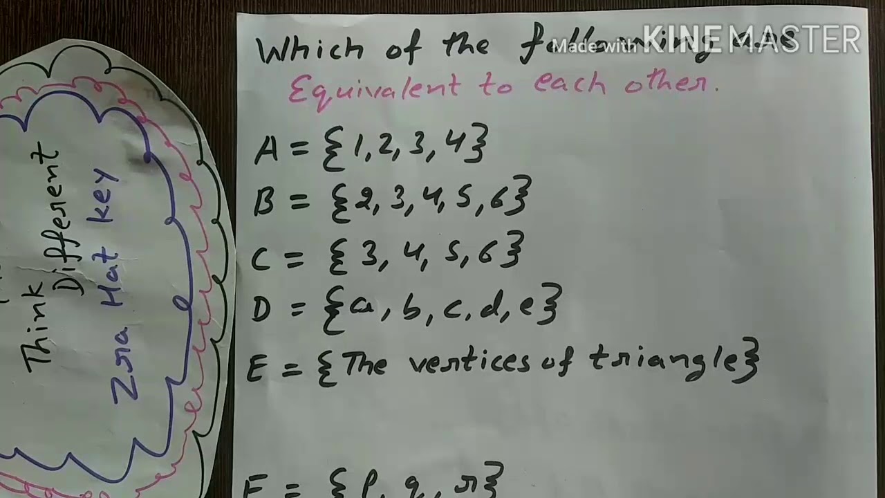 Equivalent sets *6* - YouTube
