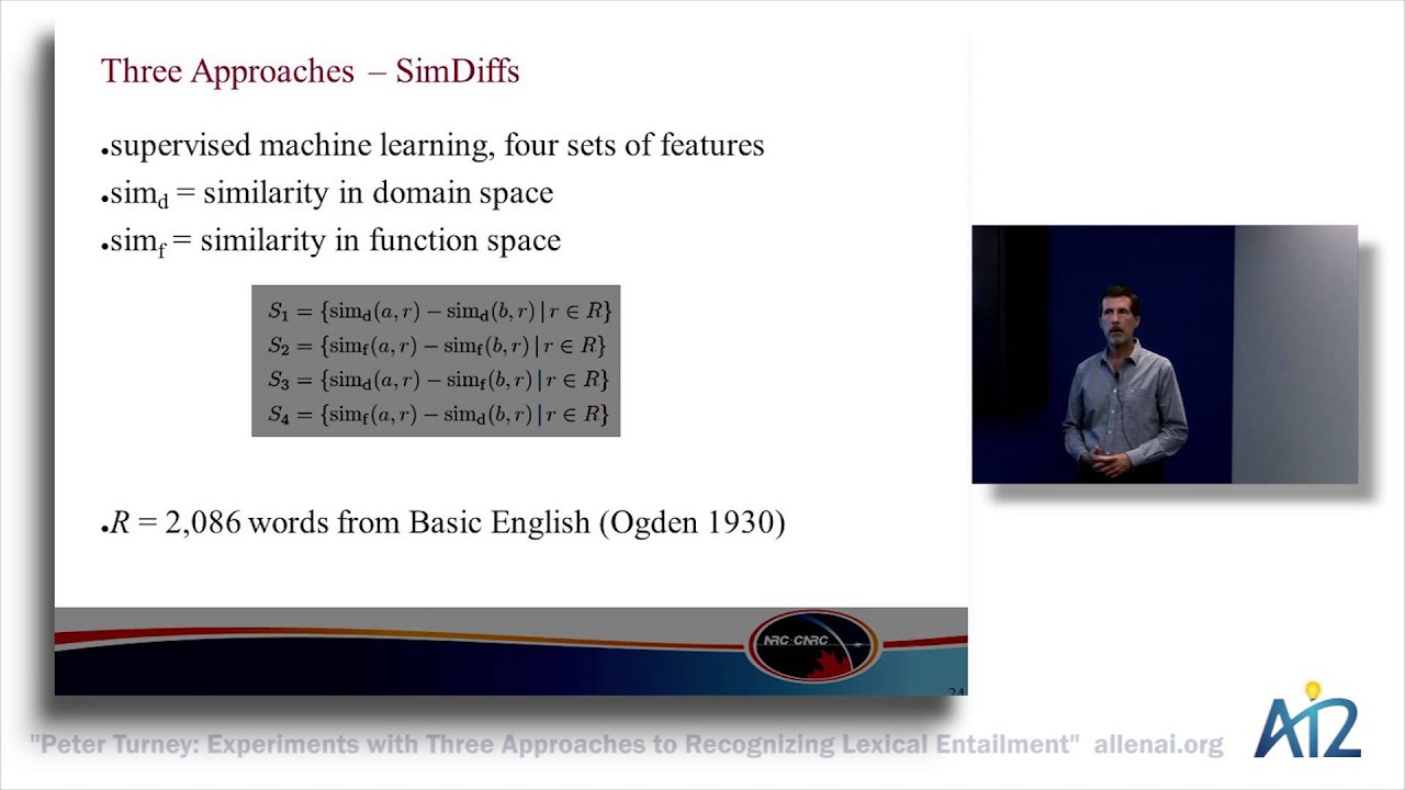 Peter Turney: Experiments with Three Approaches to Recognizing Lexical ...