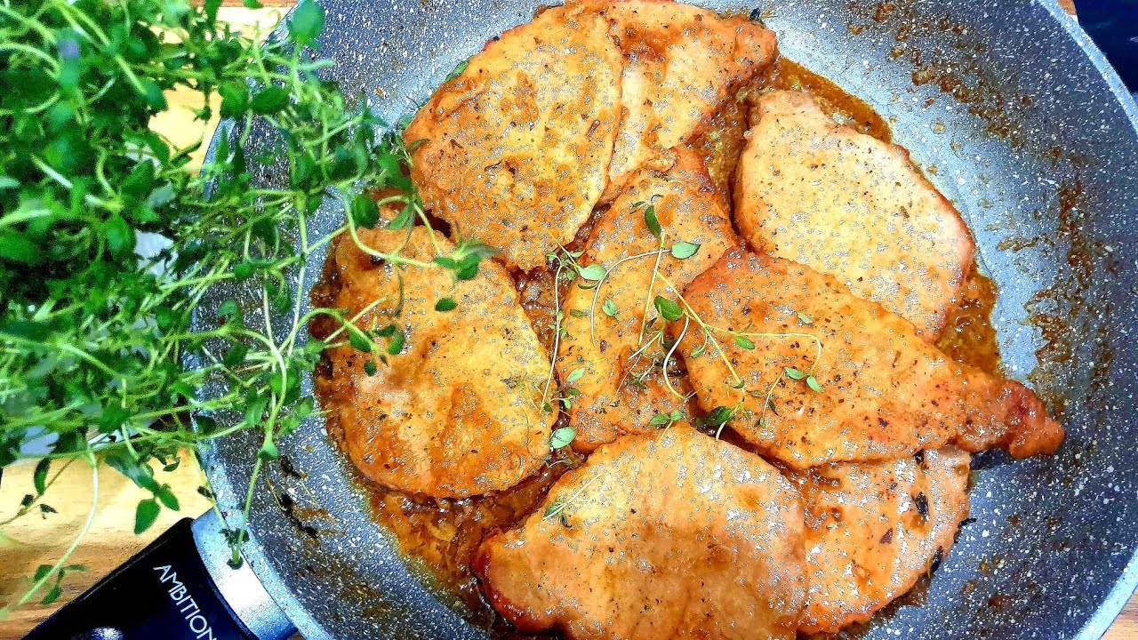 Schab w sosie miodowo-czosnkowym | Kotlet schabowy saute / Nasze dania ...
