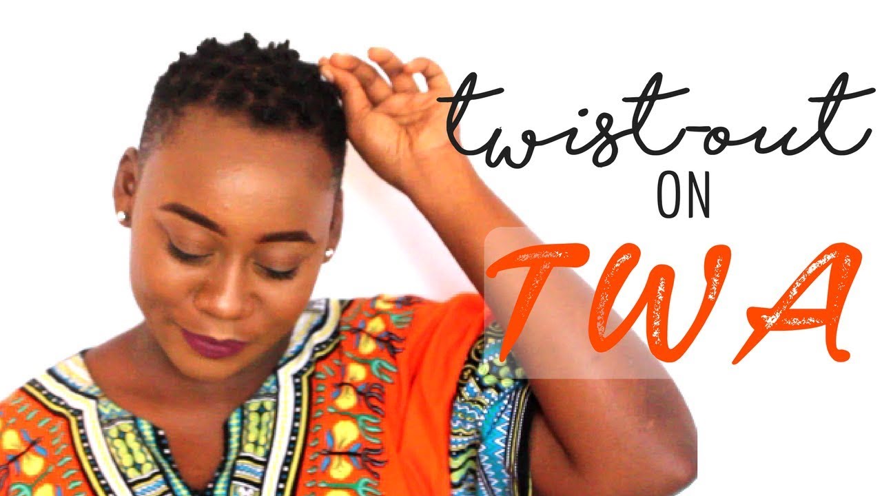 Twist Out on 4C TWA | Tutorial (Short Natural Hair) - YouTube