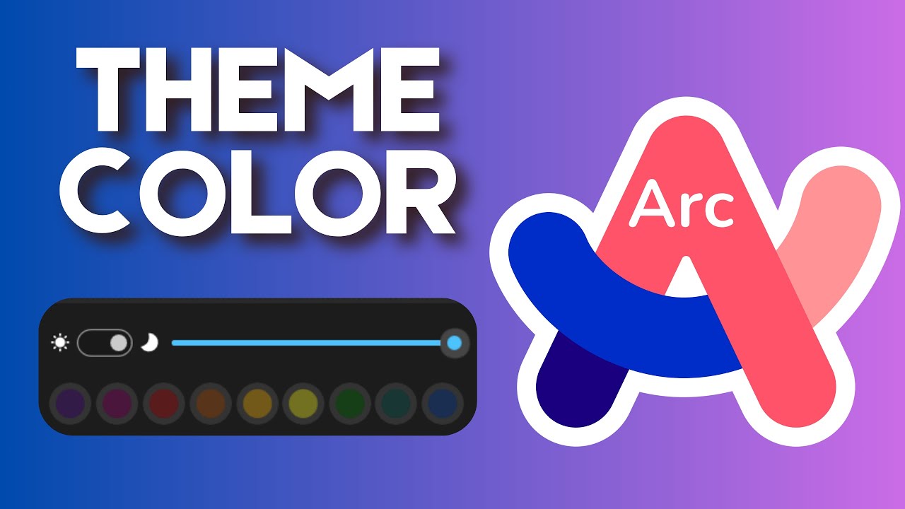 How to Change Theme Color in Arc Browser Windows 11 - YouTube