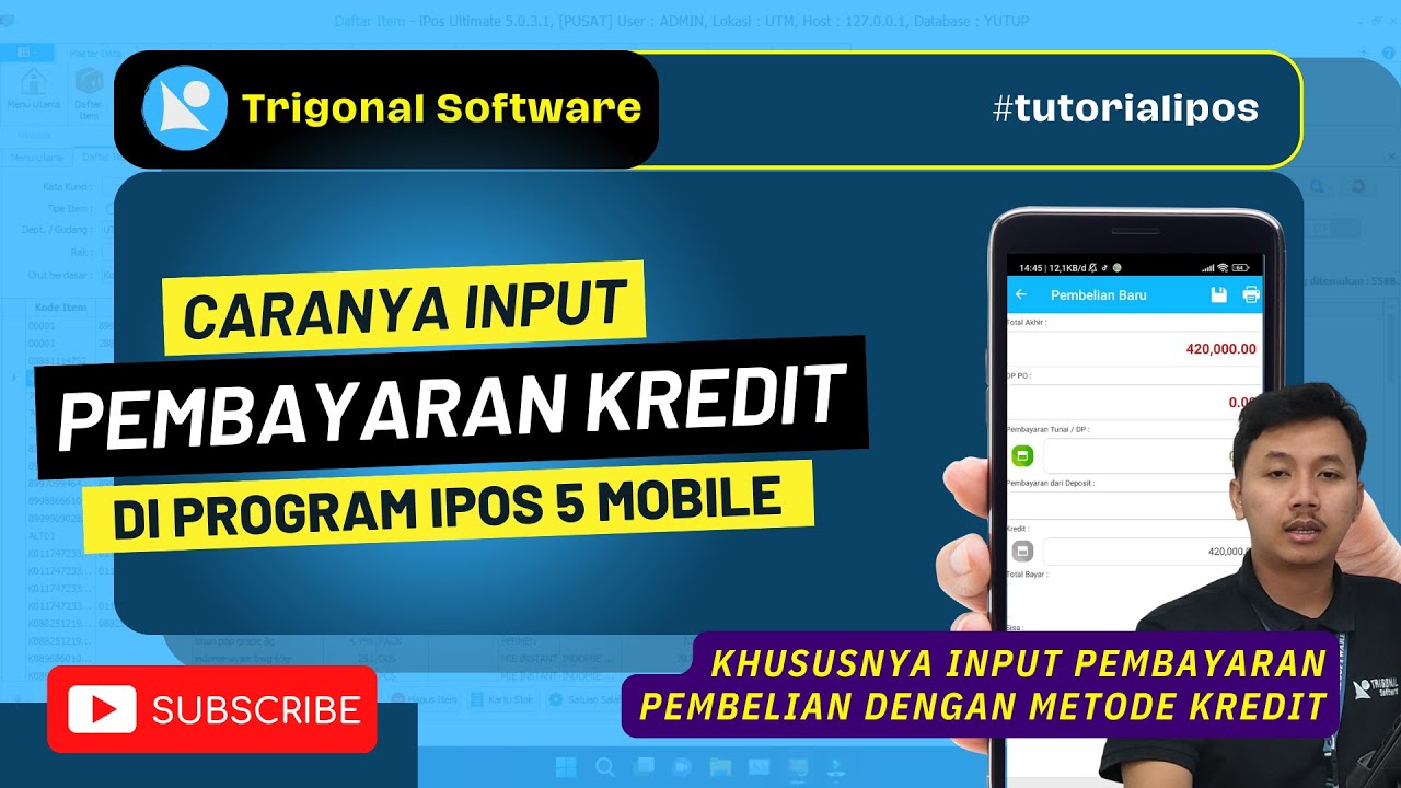 Tutorial Input Pembelian dengan Pembayaran Kredit di Ipos 5 Mobile # ...