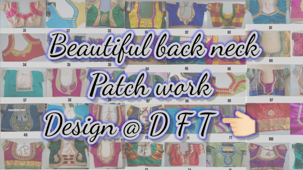 Blouse back neck patch work design@DFT - YouTube