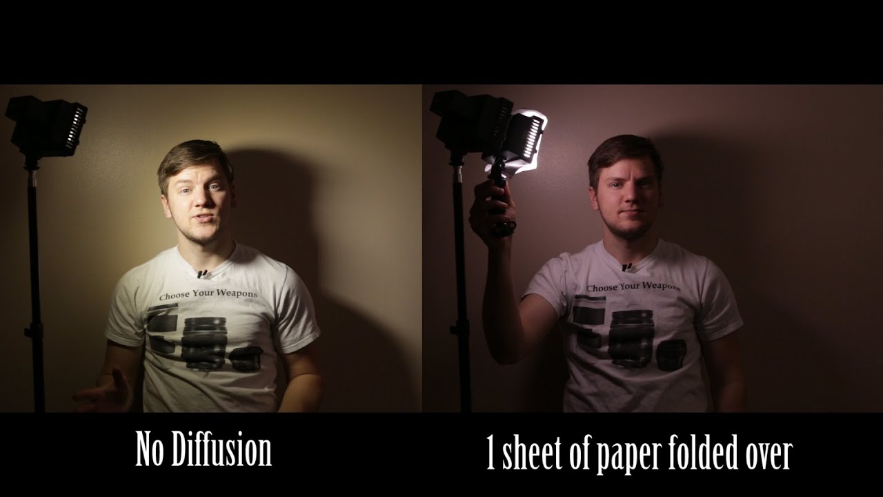 DIY LED DIFFUSION - Filmmaking on a Budget! - YouTube